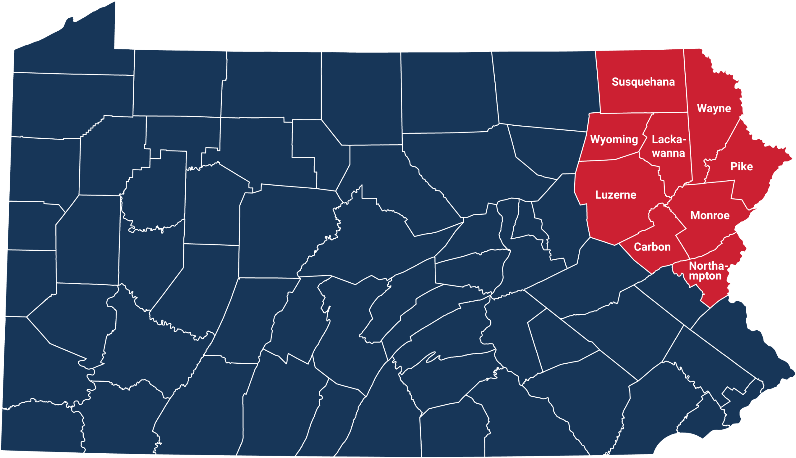 Our Pennsylvania & New York Service Area | Highhouse Energy